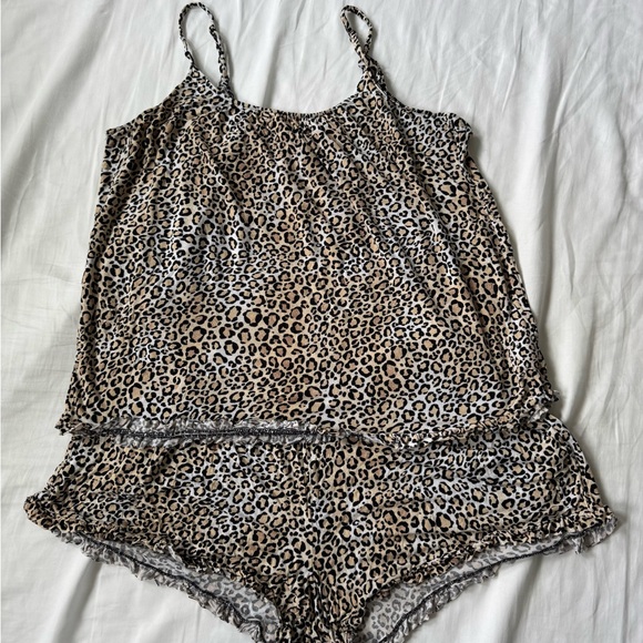 Joyspun | Intimates & Sleepwear | Leopard Print Womens Pajama Set ...
